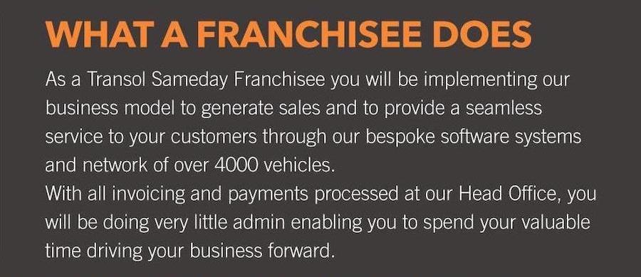 Transol Sameday Franchise available in Bolton, Sales & Management ...